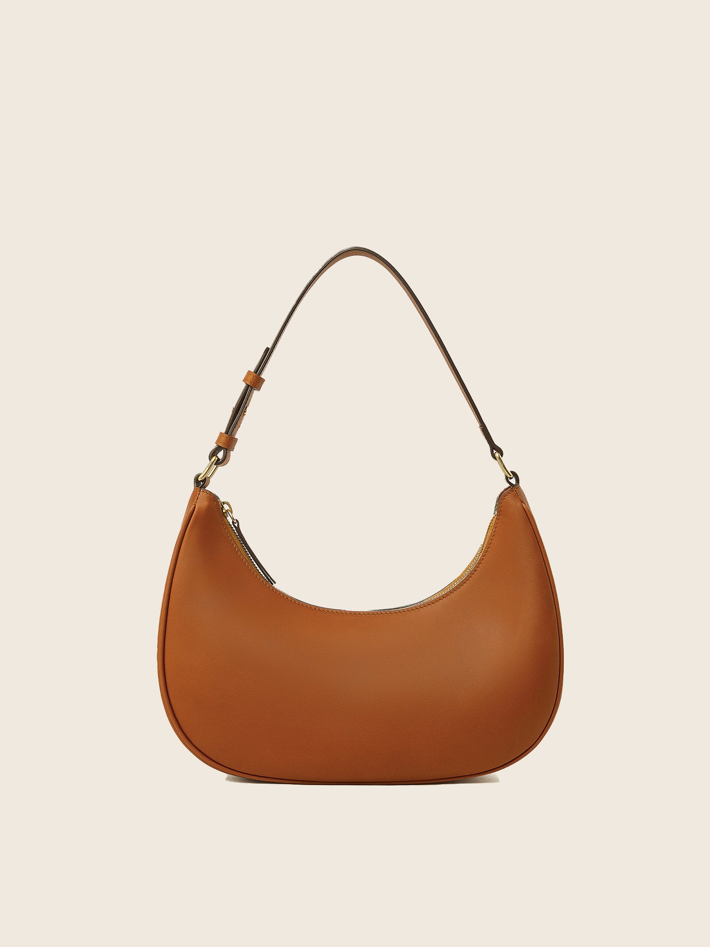 Hpai Crescent Bag In Leather - Acorn – HPAI Official